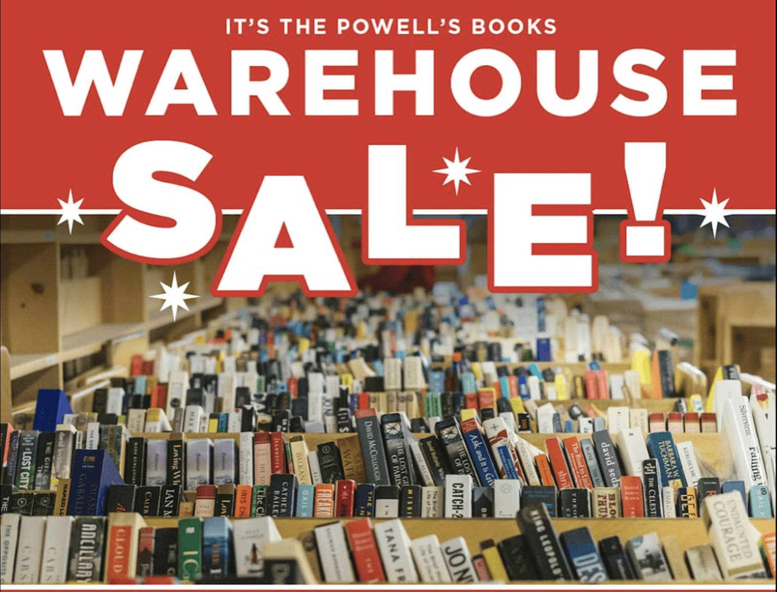 Powell's Books Warehouse Sale - Portland Living on the Cheap